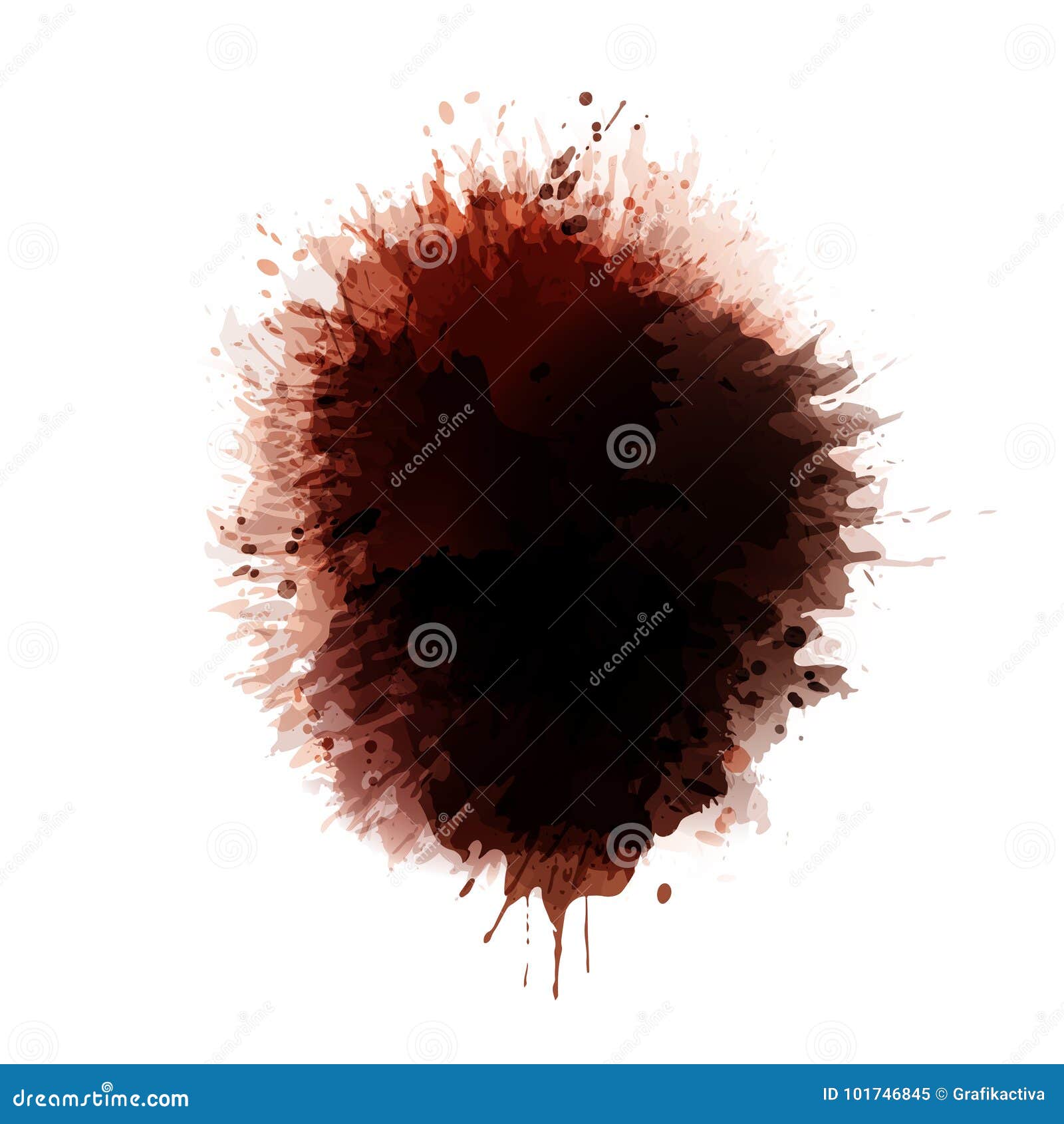 Background Color Brown Spots. Coffee Stains Stock Vector - Illustration ...