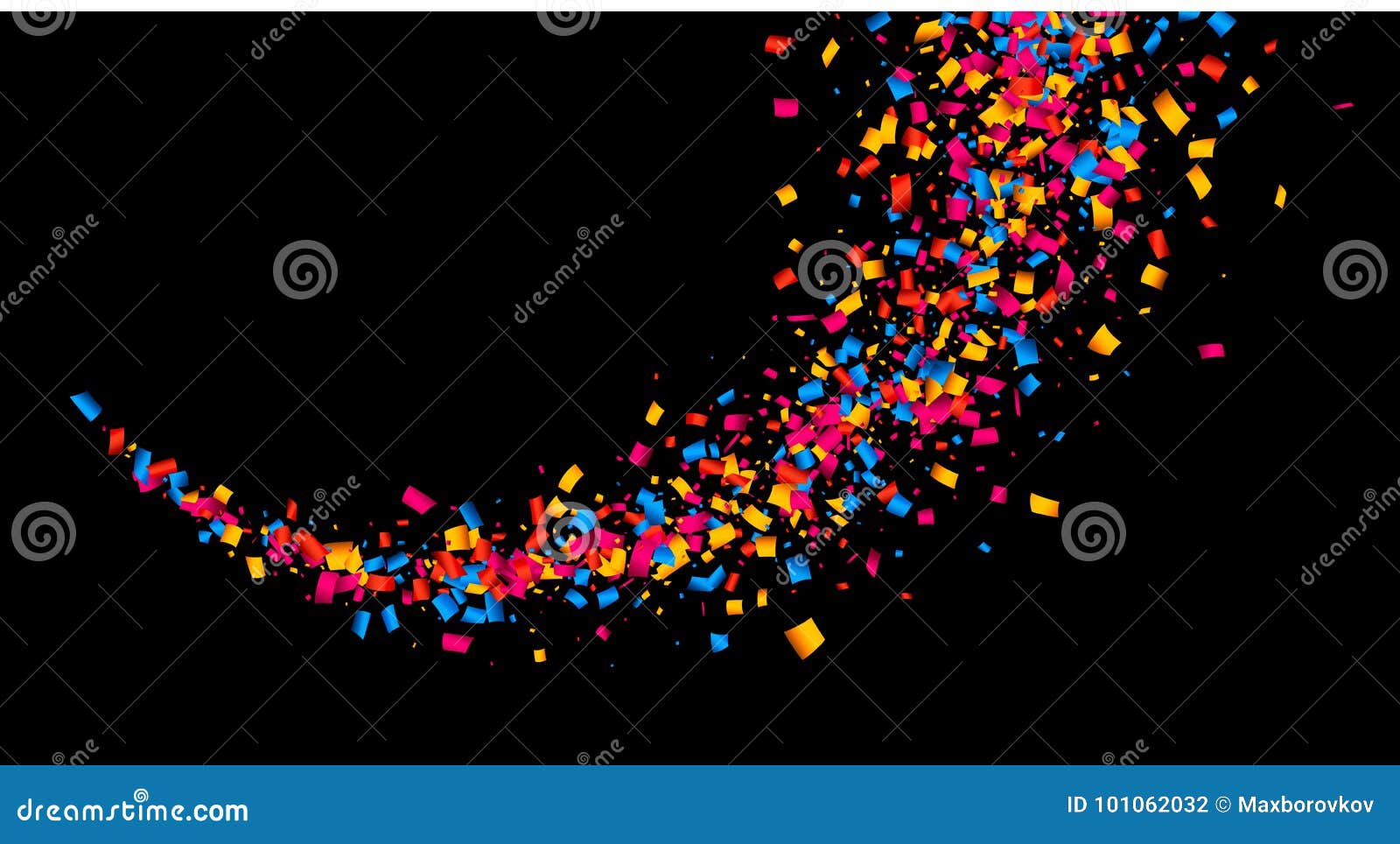 Background with Color Confetti. Stock Vector - Illustration of bright ...