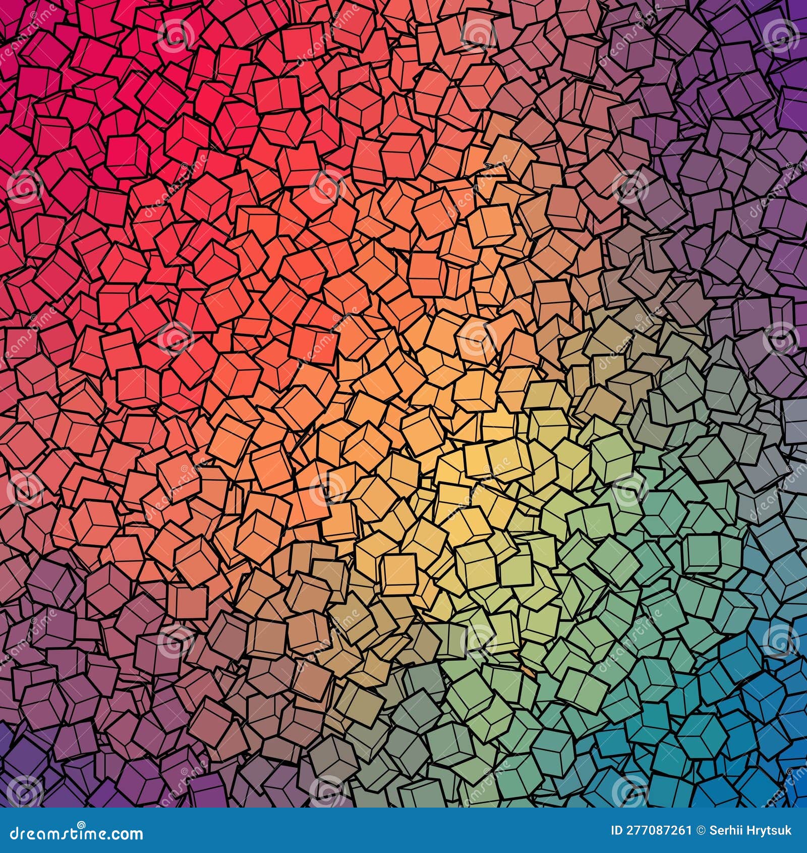 Background from Color Cubes. Presentation Template. Design Element. Eps ...