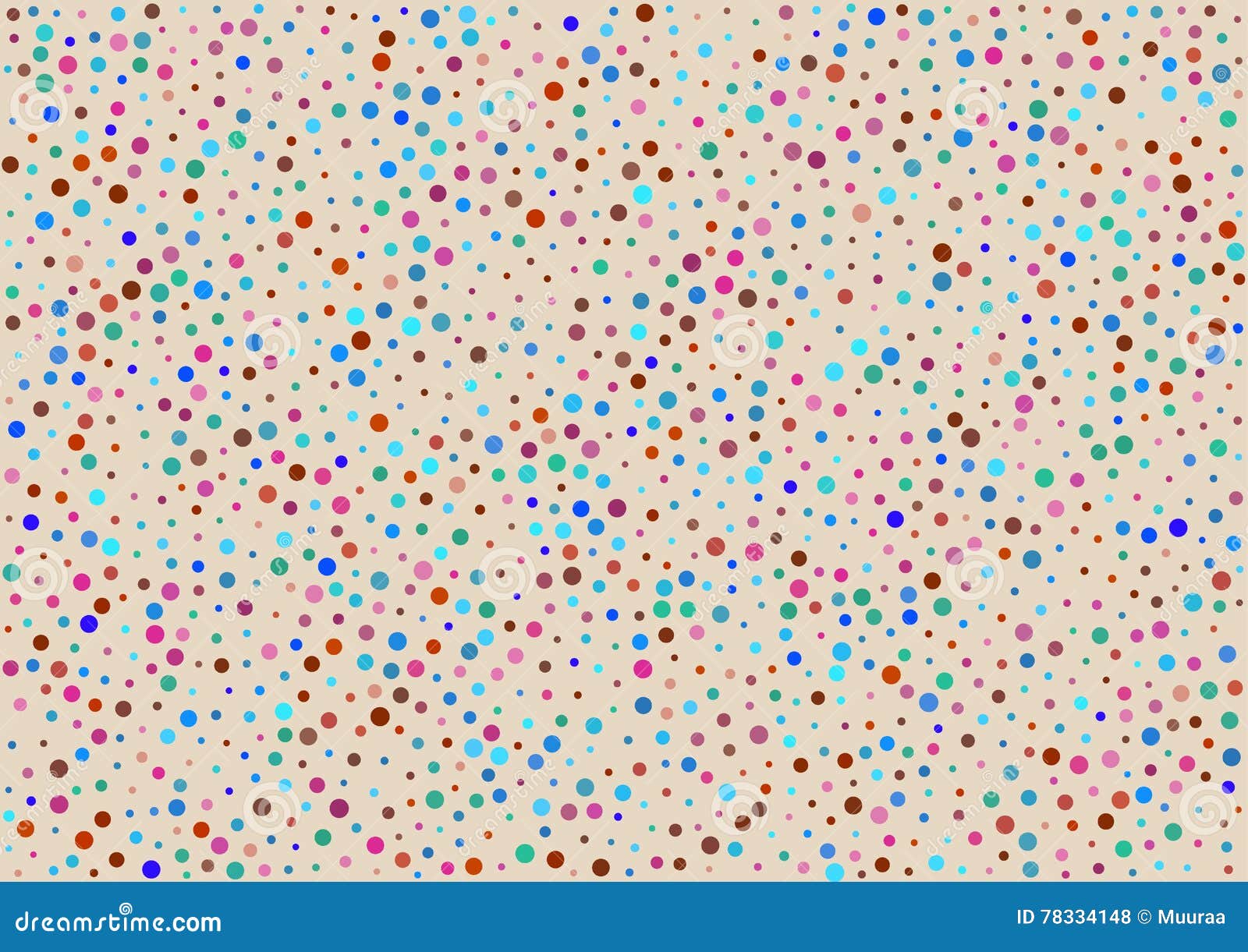 Background with color dots stock illustration. Illustration of retro ...