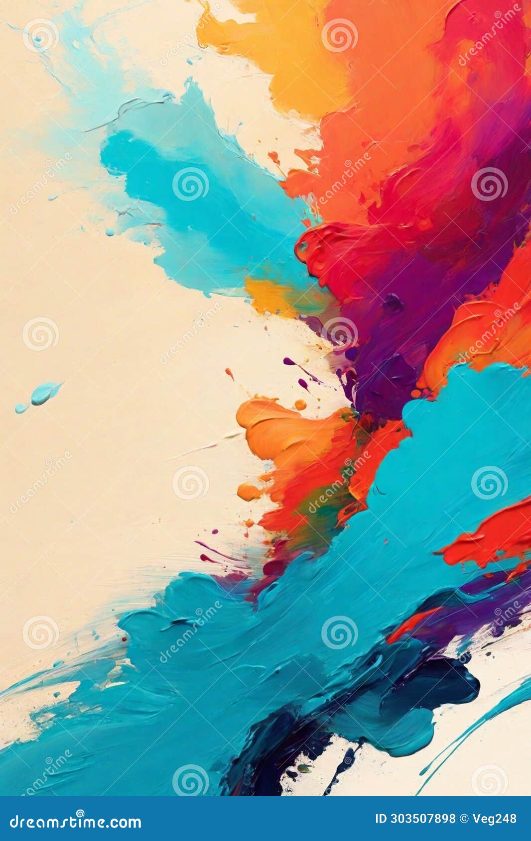 Background with Color Splash. AI Stock Illustration - Illustration of ...