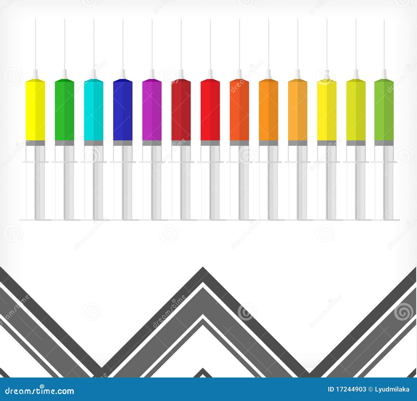 Background Color Syringes a Stock Vector - Illustration of blank ...