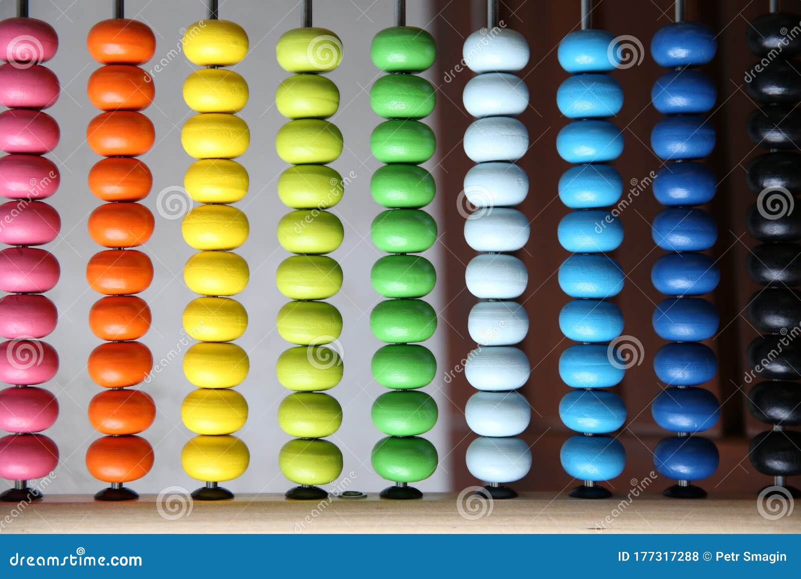Background of Colored Abacus for Kids Stock Photo - Image of calculator ...