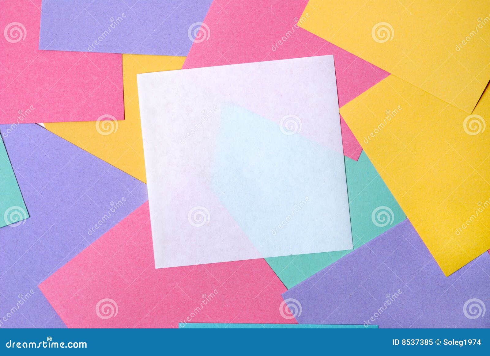 Background from Colored Blank Notes Stock Image - Image of clip, notes ...