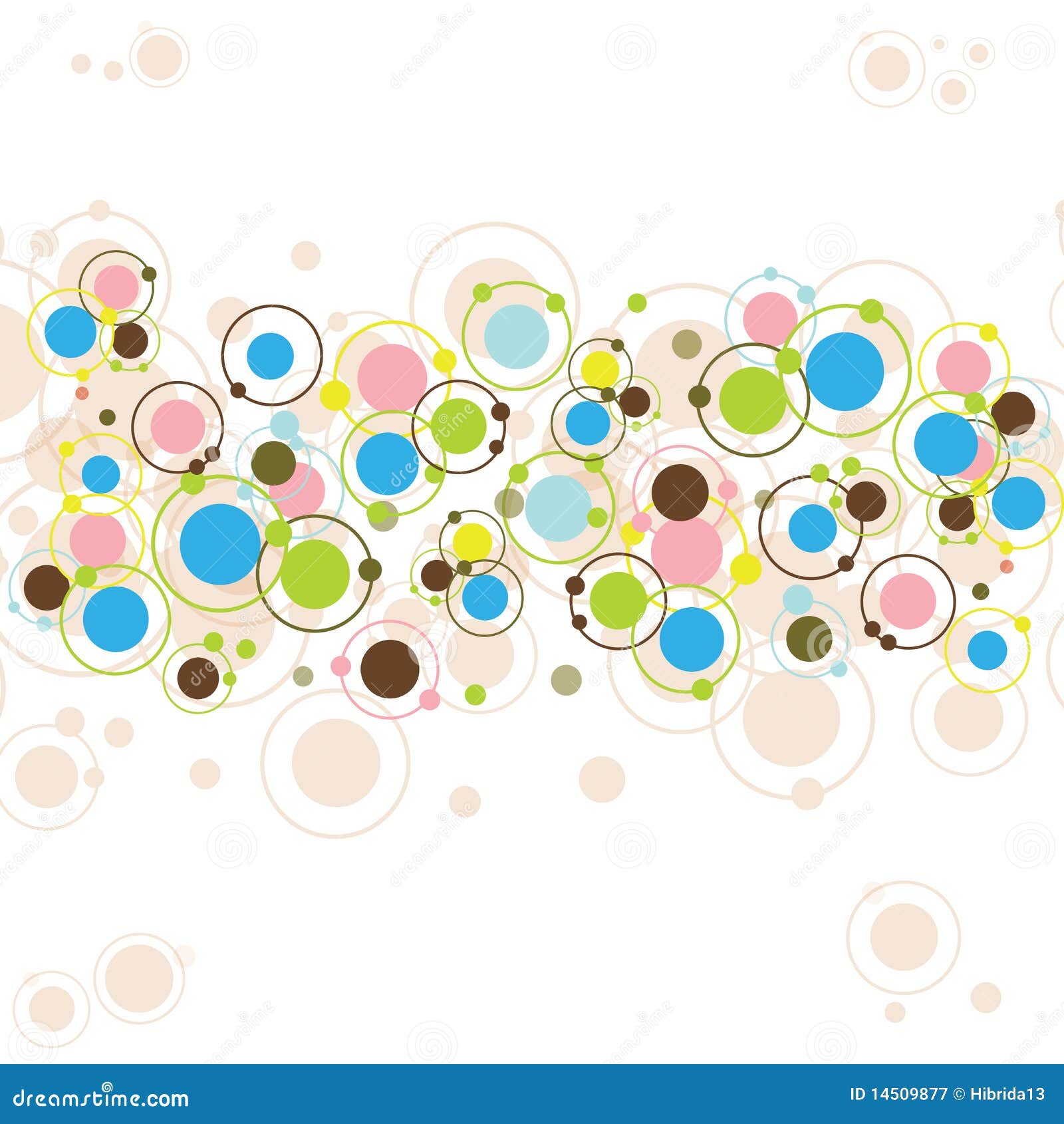 Background with Colored Circles Stock Illustration - Illustration of ...