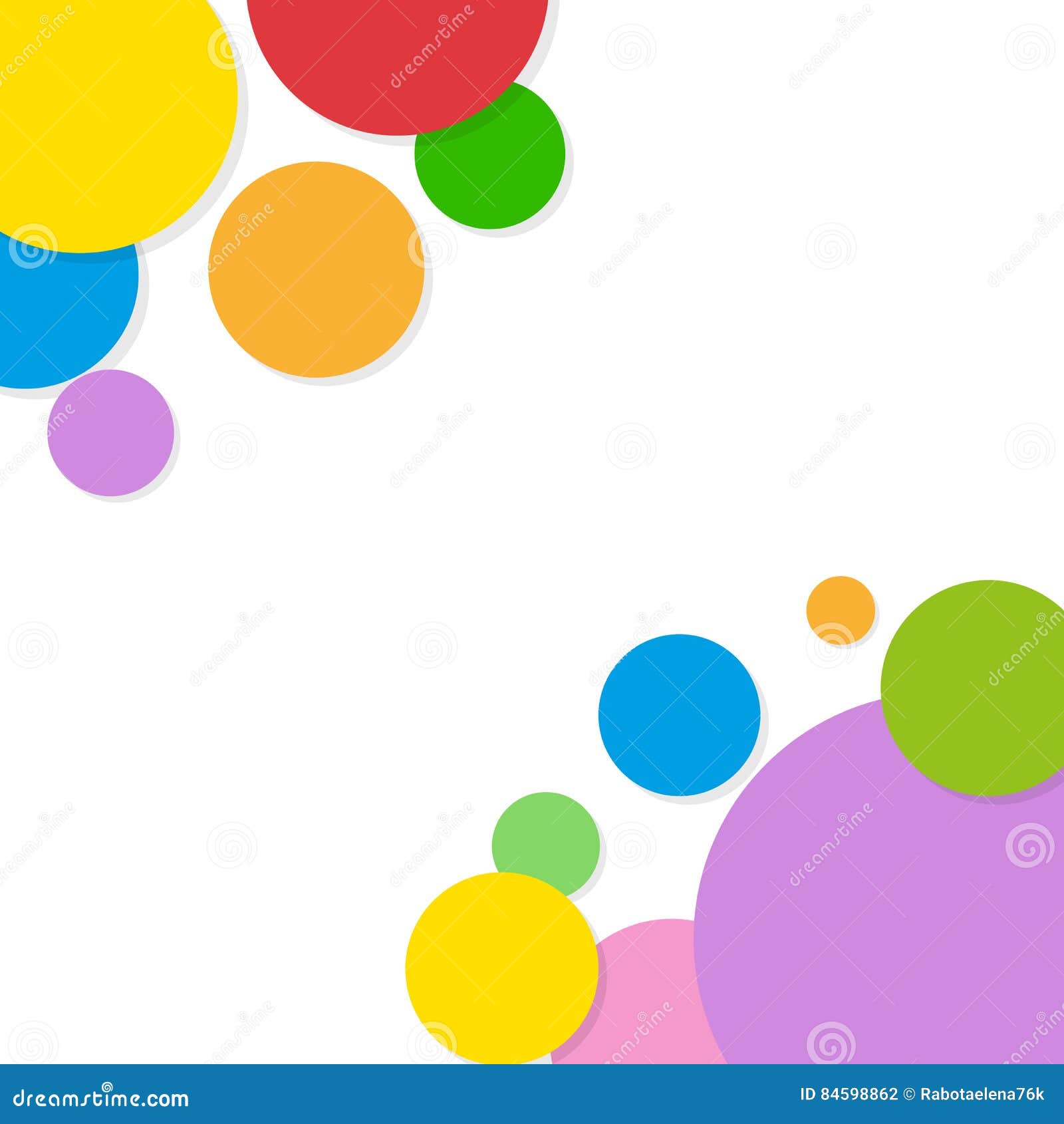 Background colored circles stock vector. Illustration of design - 84598862