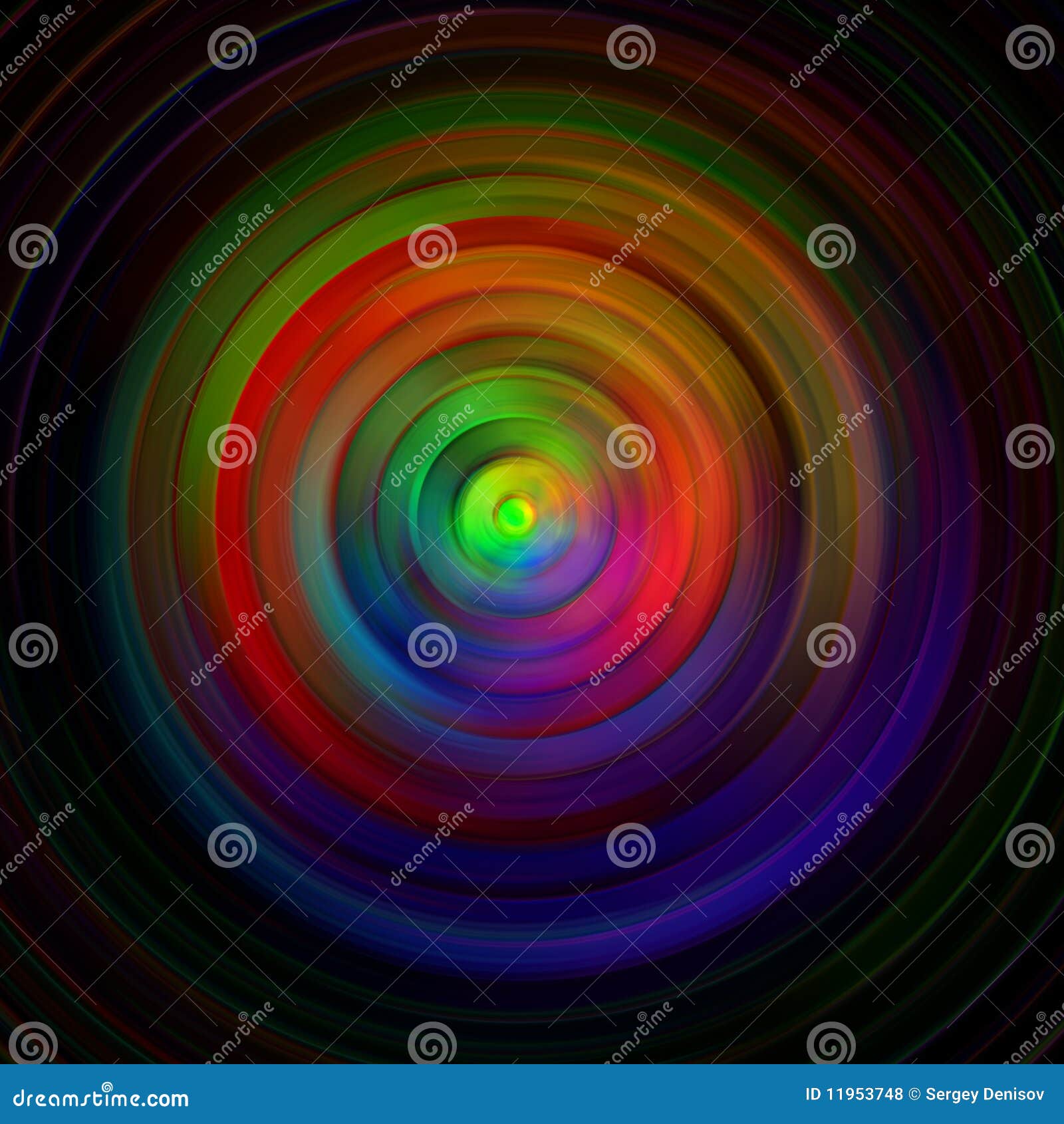 Background Of Colored Concentric Circles Stock Photography ...