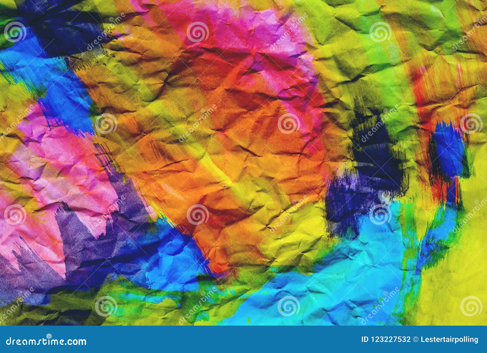 Background of Colored Crumpled Paper Stock Photo - Image of design ...