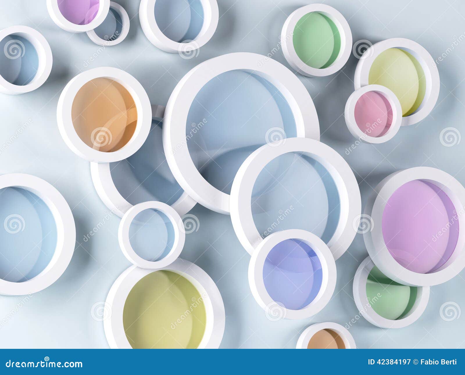 Background with Colored Lens Objects Stock Illustration - Illustration ...