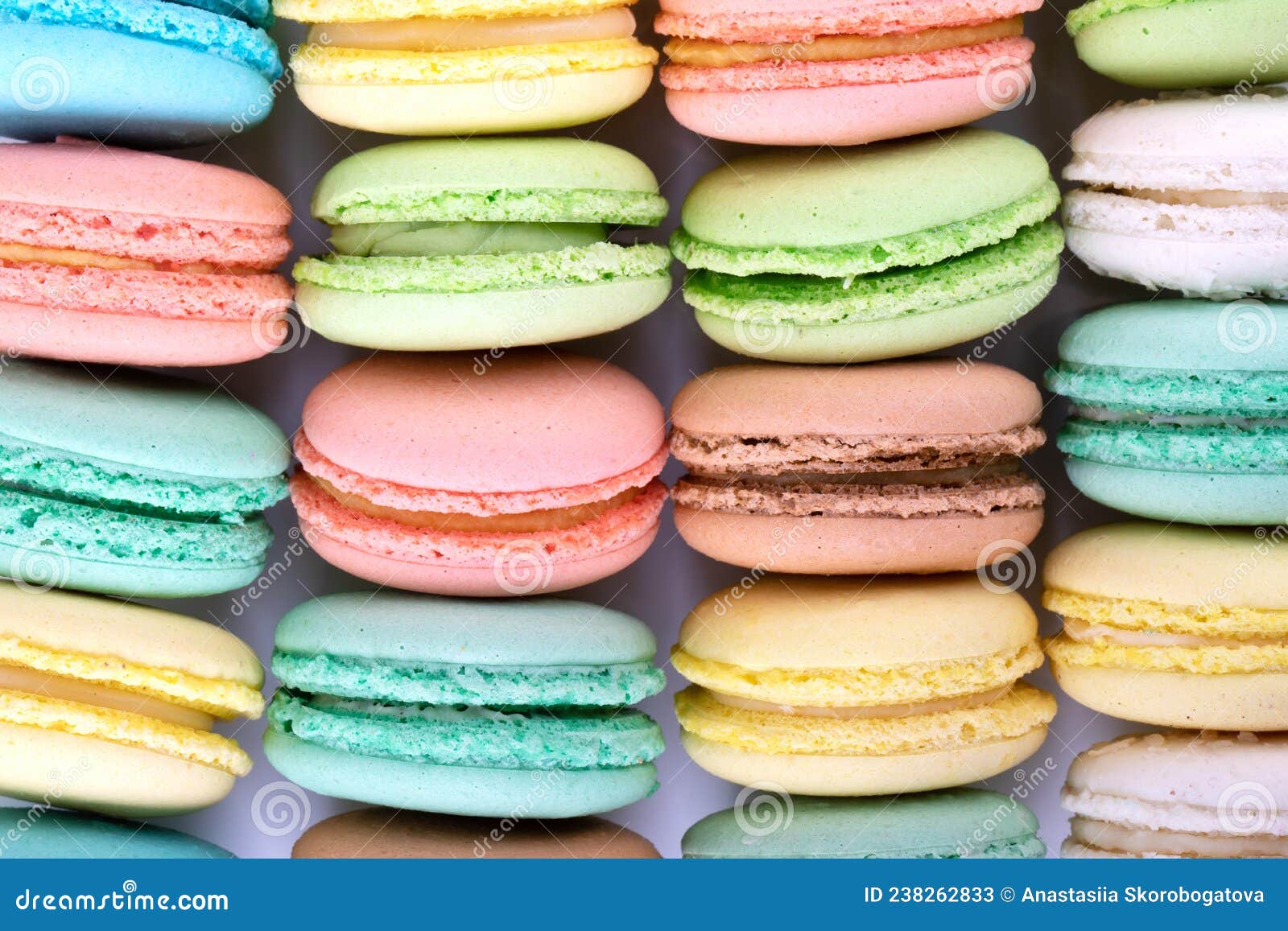 Background of Colored Macaroons Stock Image - Image of colored ...