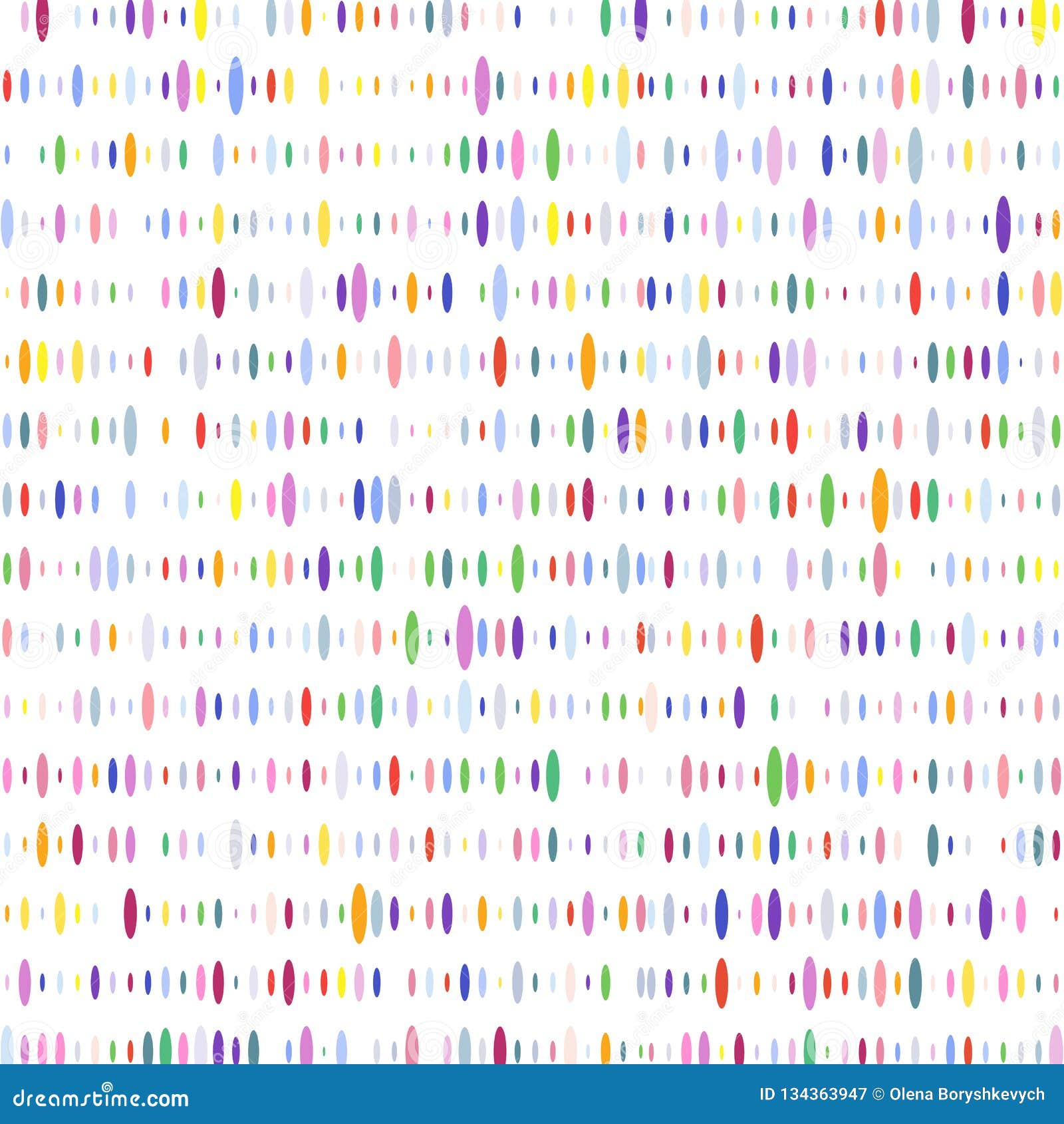 The Background of Colored Ovals of Variable Sizes Have Different ...