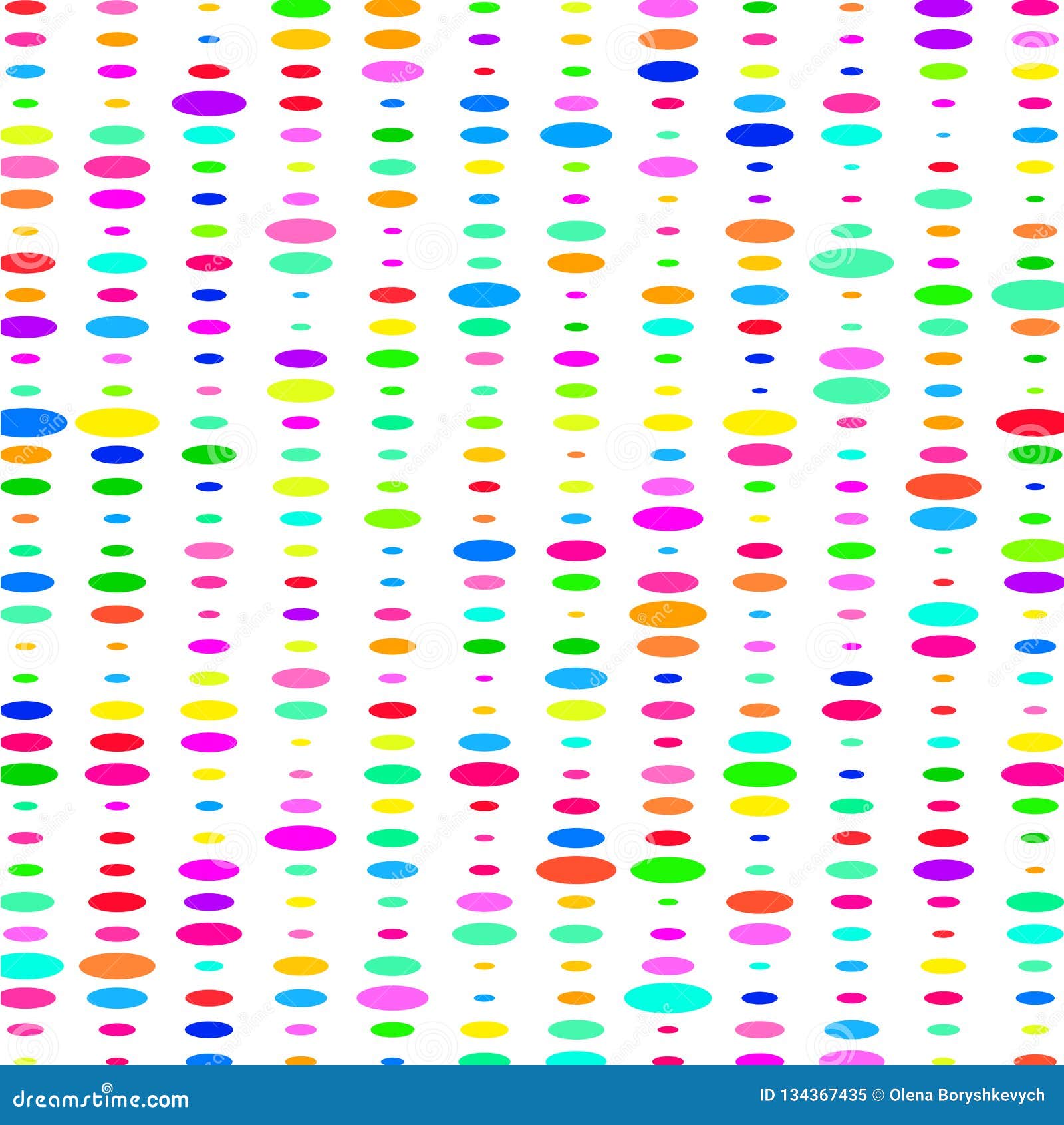 The Background of Colored Ovals of Variable Sizes Have Different ...