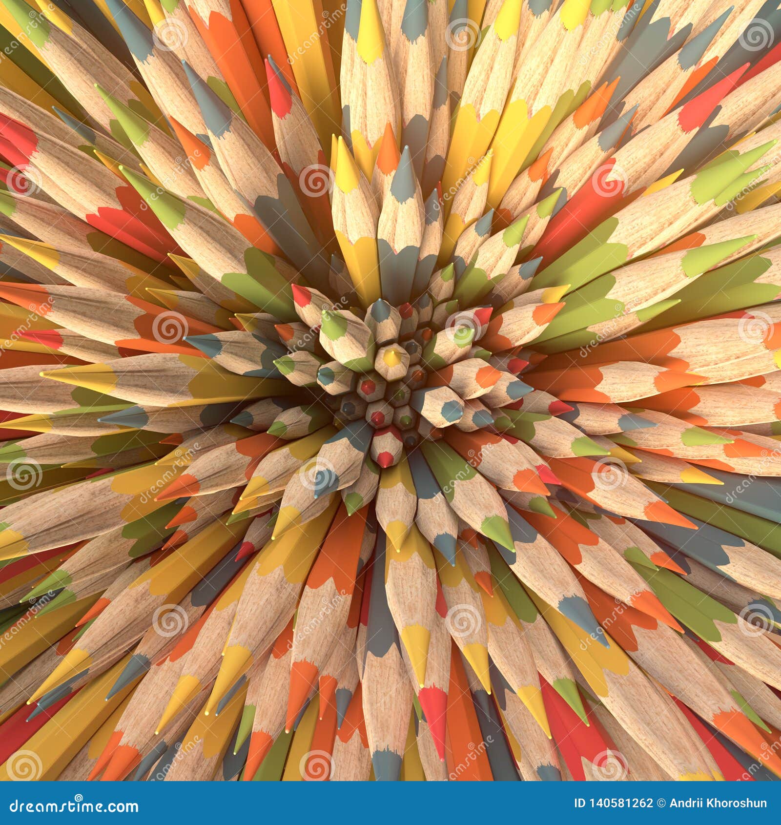 Background of Colored Pencils for Creativity Closeup. Background ...