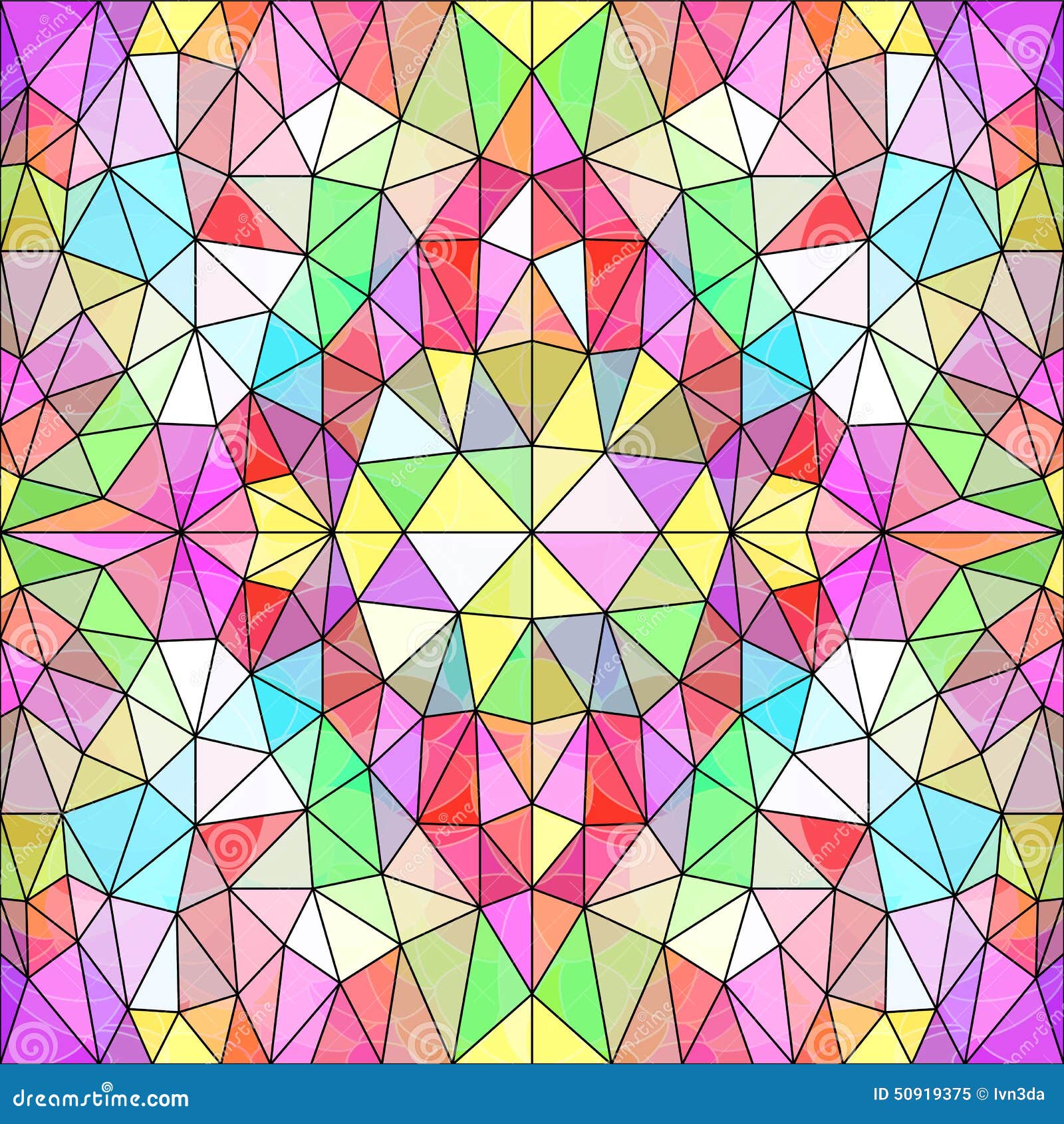 Background of Colored Polygons Stock Illustration - Illustration of ...