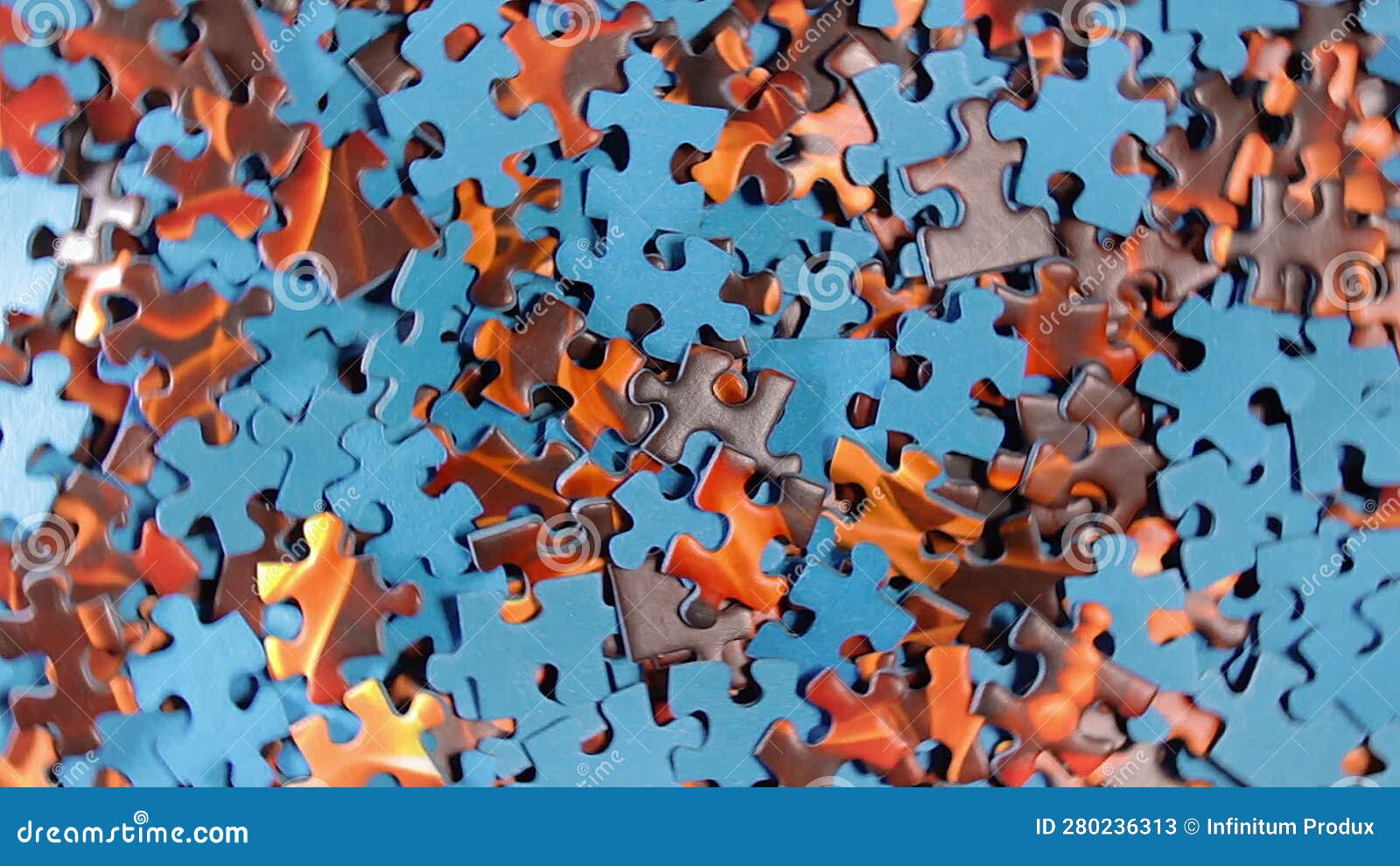 Background of Colored Puzzle Pieces that Rotating Clockwise Stock Video ...