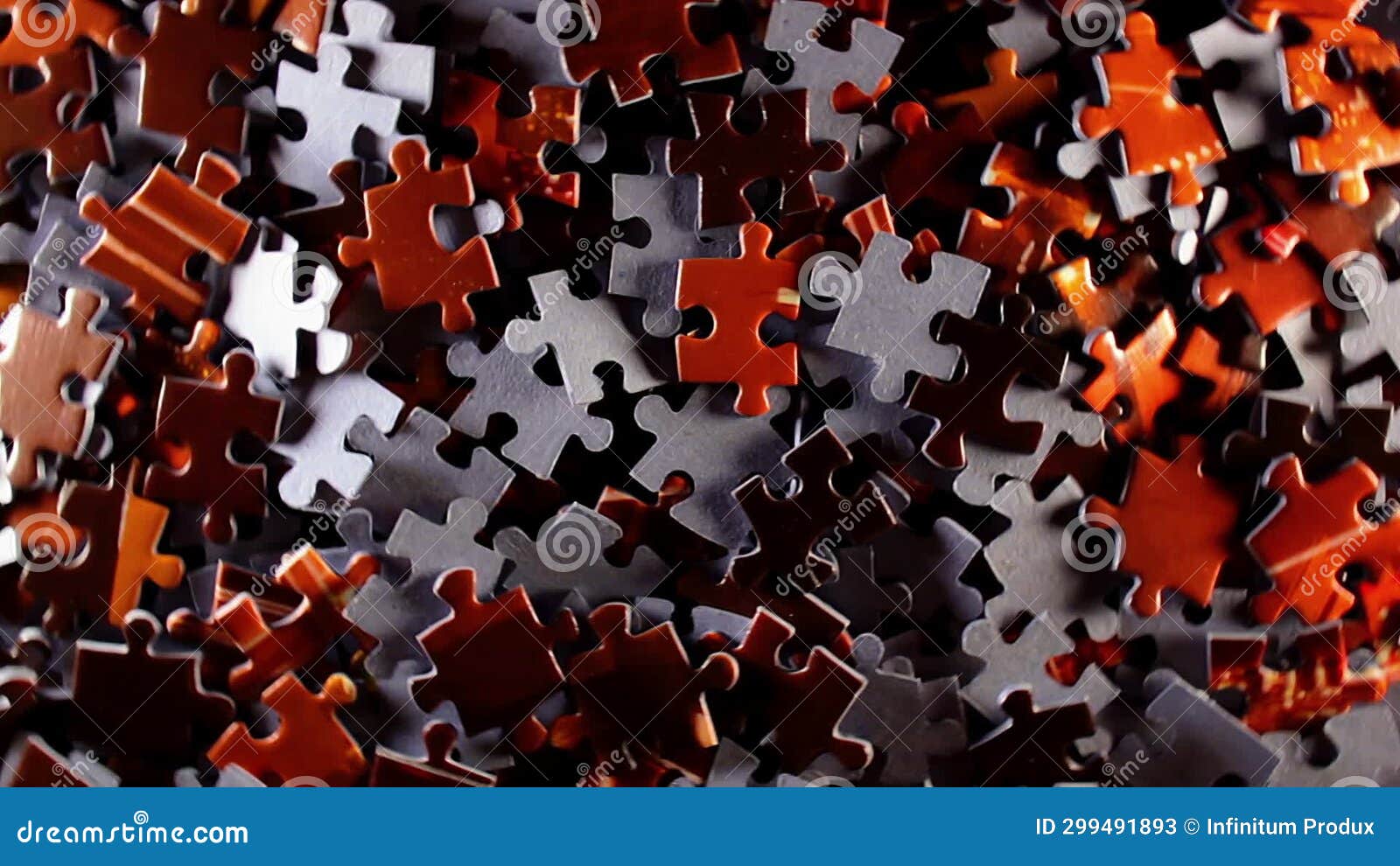 Colored Puzzle Pieces that Rotating Counterclockwise Stock Video ...