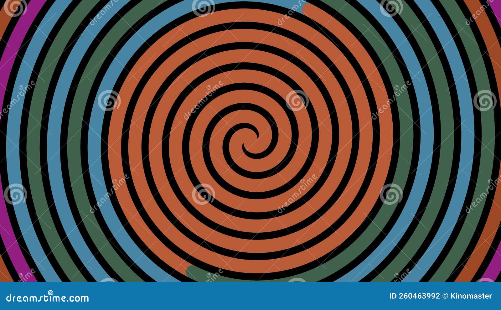 Hypnosis Visualisation Conept Endless Spiral Royalty-Free Cartoon ...