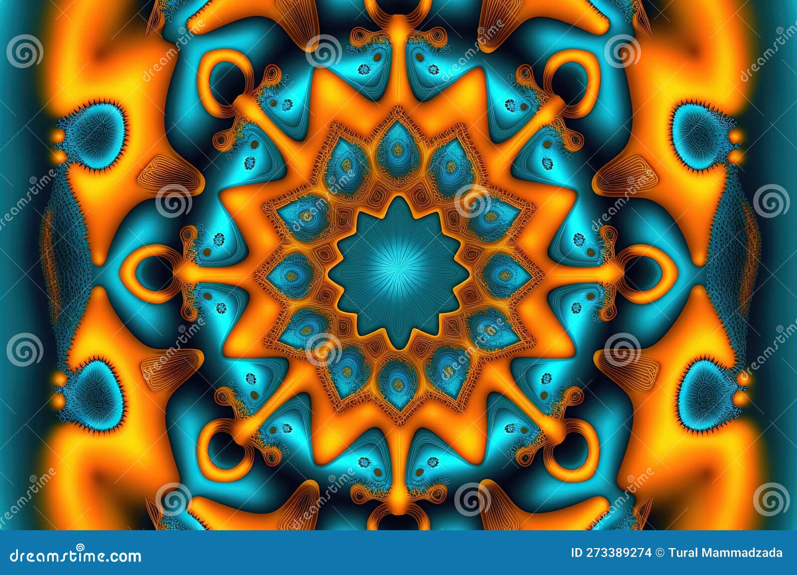 Background with Colorful Abstract Wallpaper. Symmetrical Stock ...