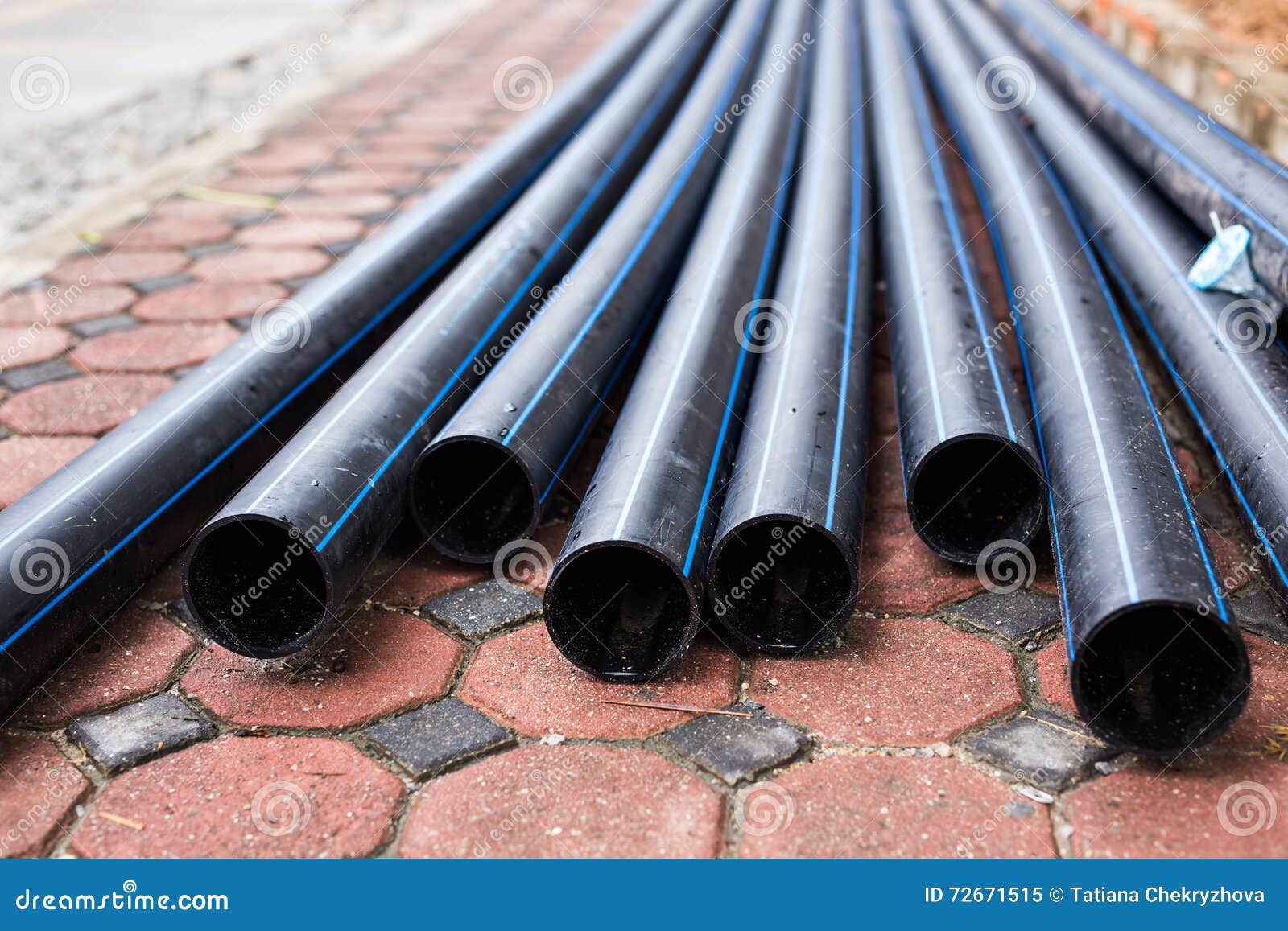 Background Of Colorful Big Plastic Pipes. Stock Image | CartoonDealer ...