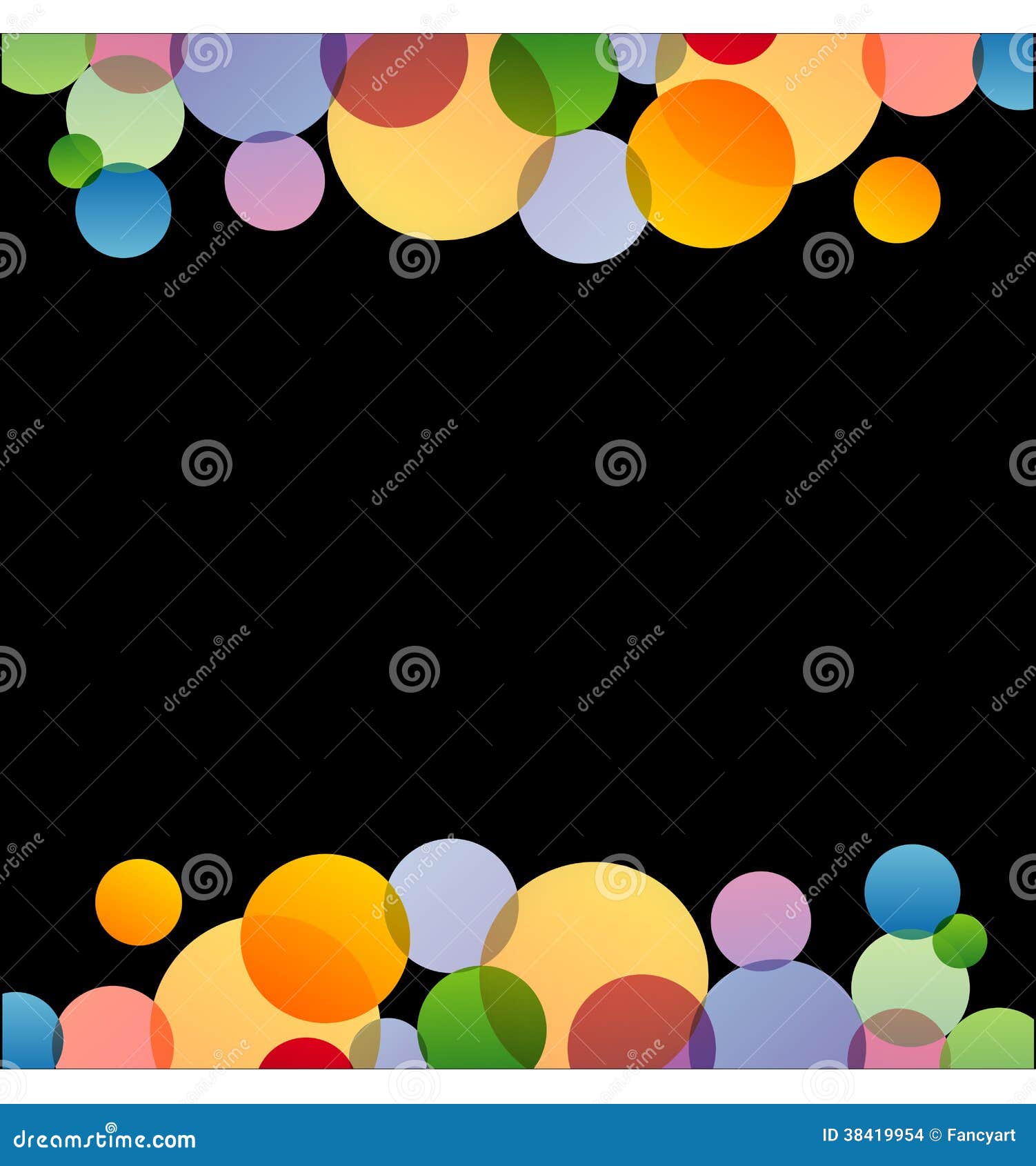 Background with Colorful Circles Stock Photo - Image of fractal ...
