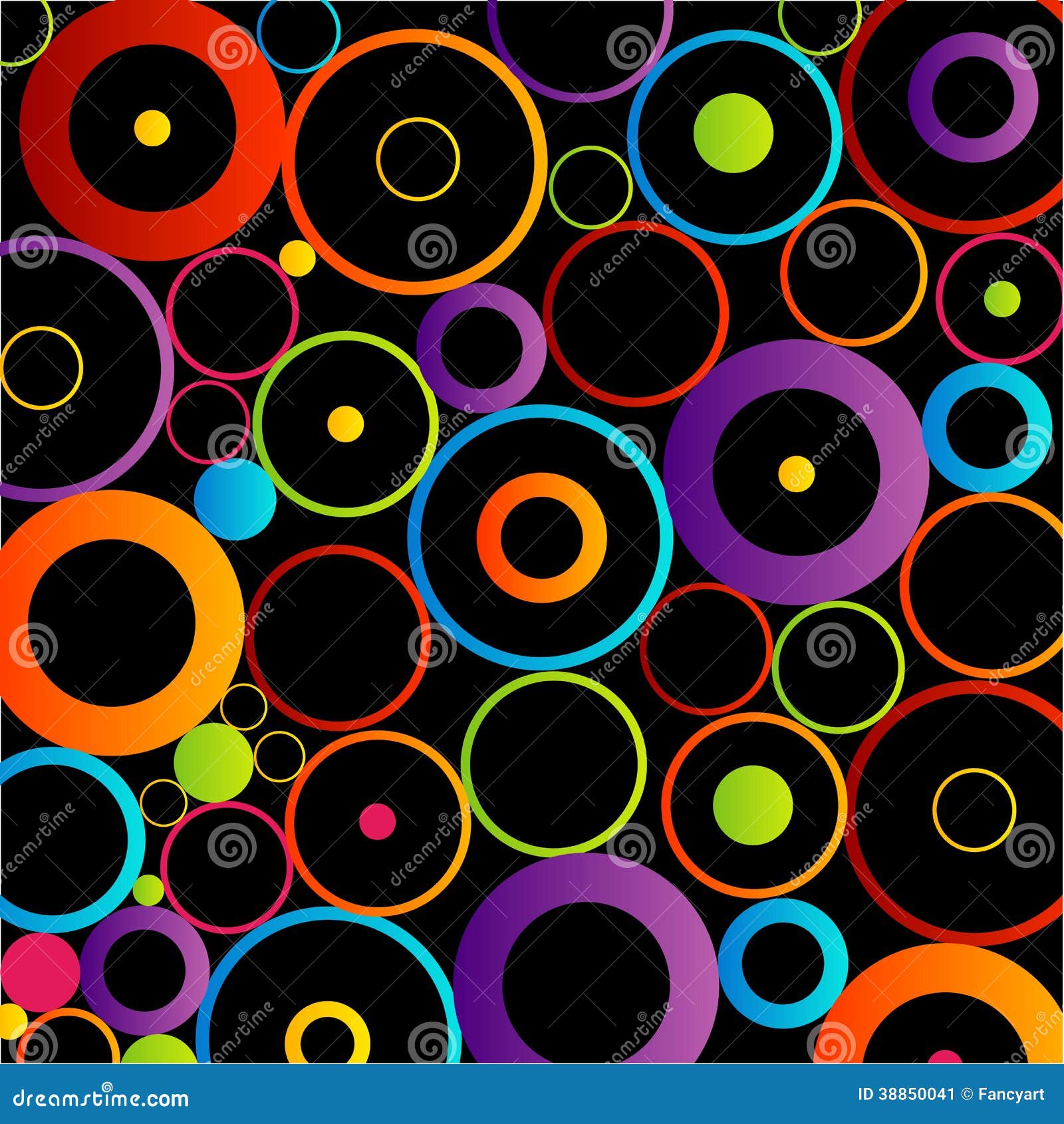 Background with Colorful Circles Stock Vector - Illustration of ...