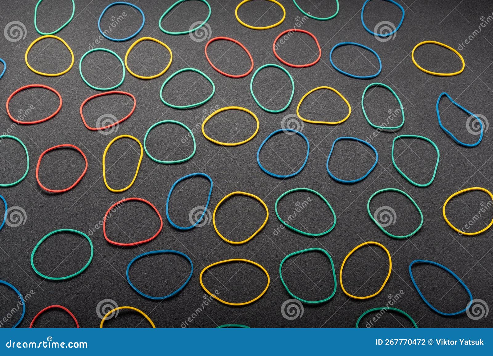 Background from Colorful Circles. Rubber Circles of Different Colors ...
