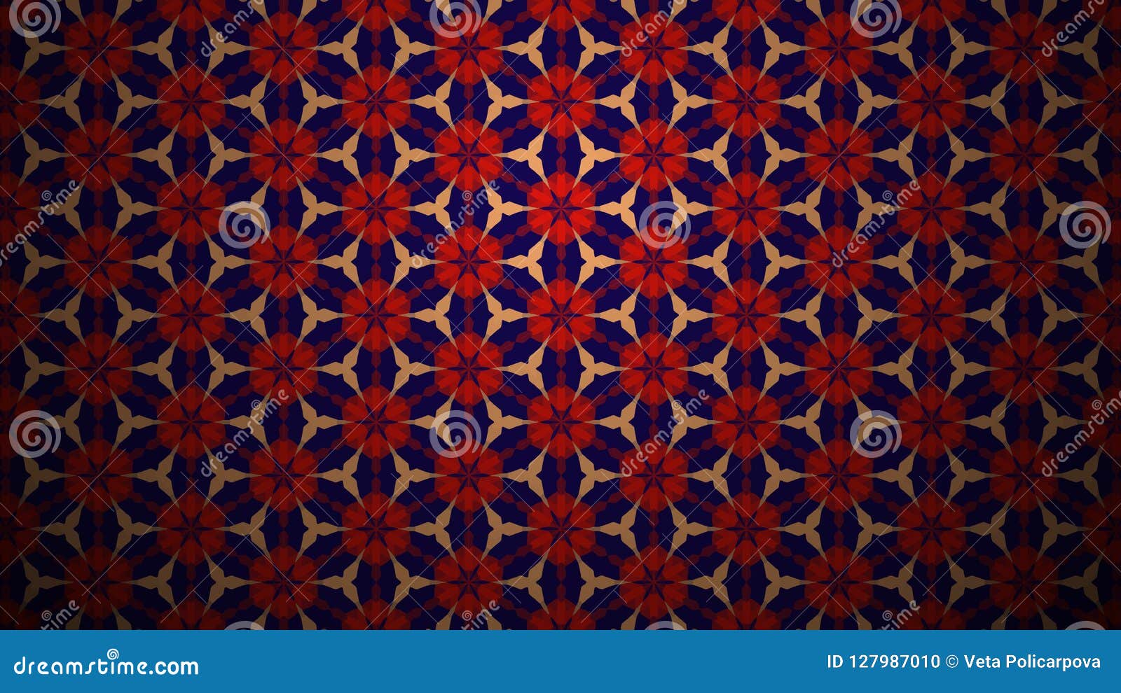 Background with a Colorful, Diverse Cyclic Pattern. Stock Illustration ...