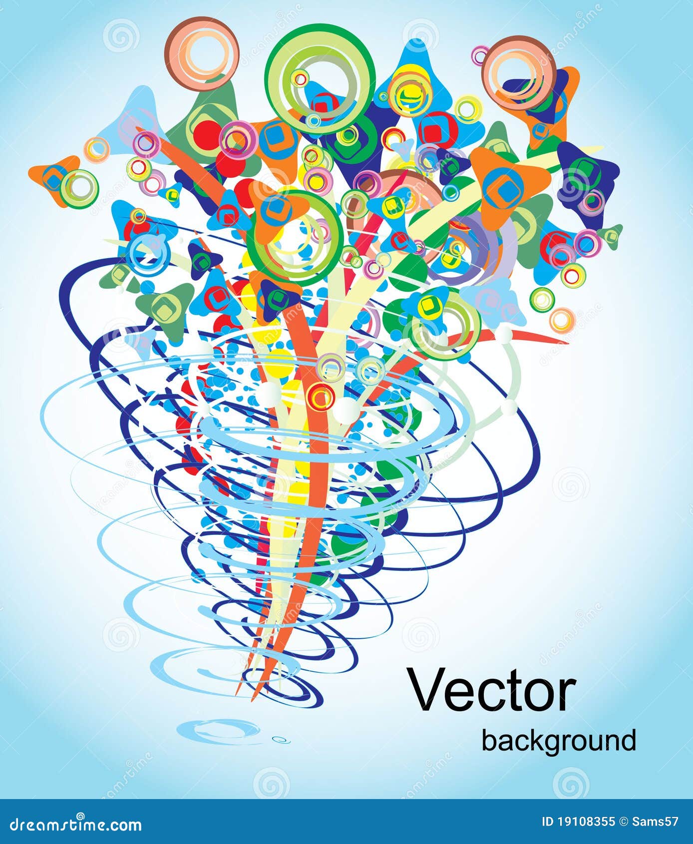 Background with Colorful Elements Stock Vector - Illustration of ...