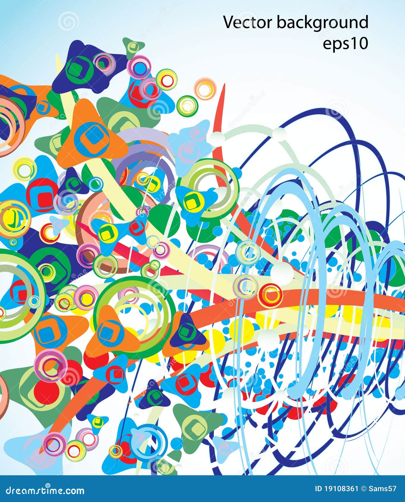 Background with Colorful Elements Stock Vector - Illustration of cover ...