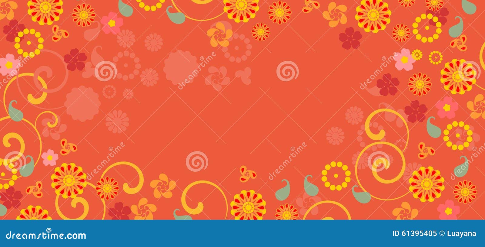 Background with Colorful Fowers Stock Vector - Illustration of flower ...