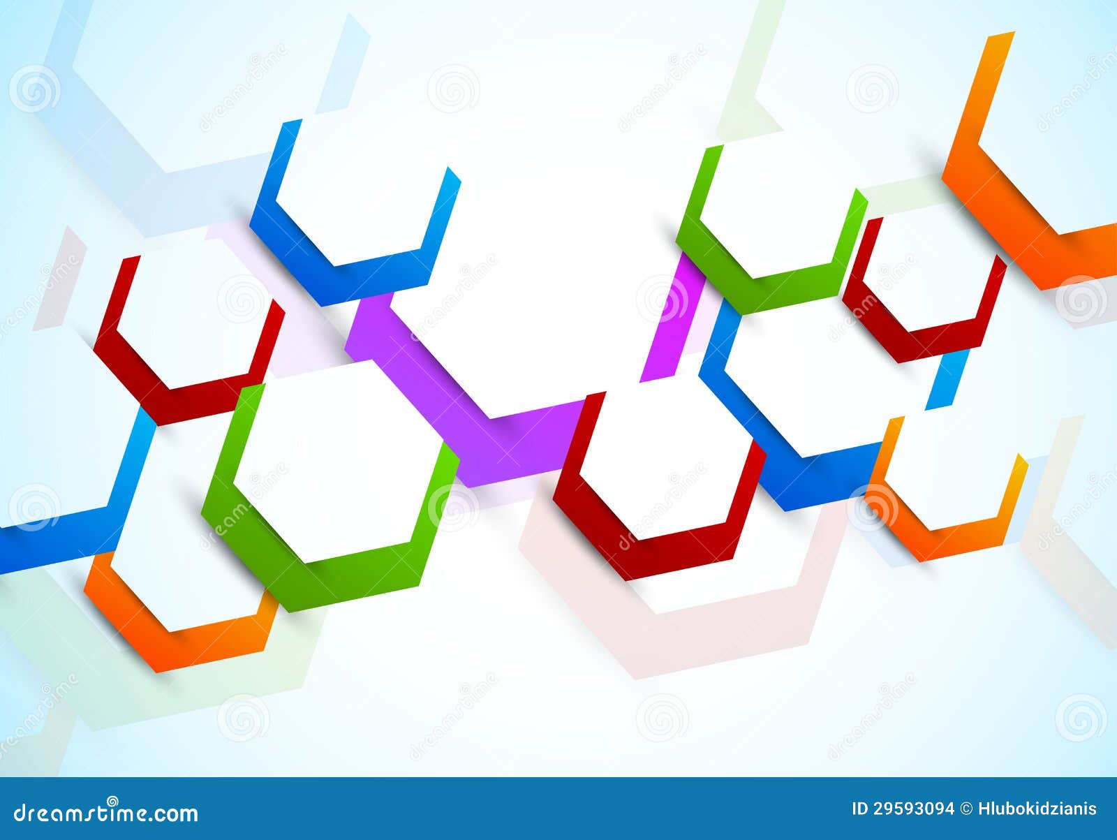 Background with Colorful Hexagons Stock Vector - Illustration of ...