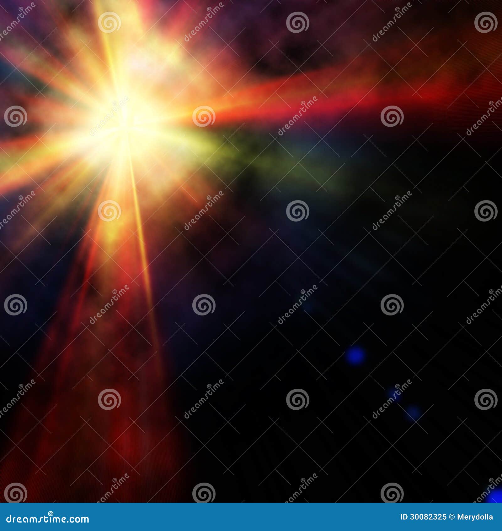 Colorful luminous rays stock illustration. Illustration of abstract ...