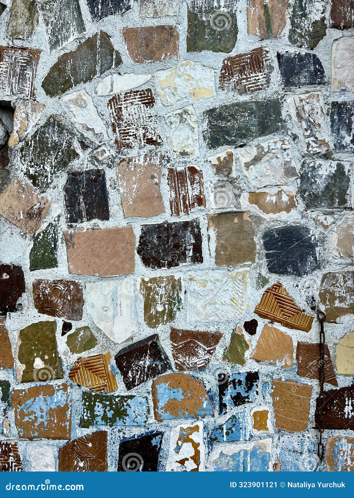 Background of Colorful Mosaic Wall Texture. Stock Image - Image of ...
