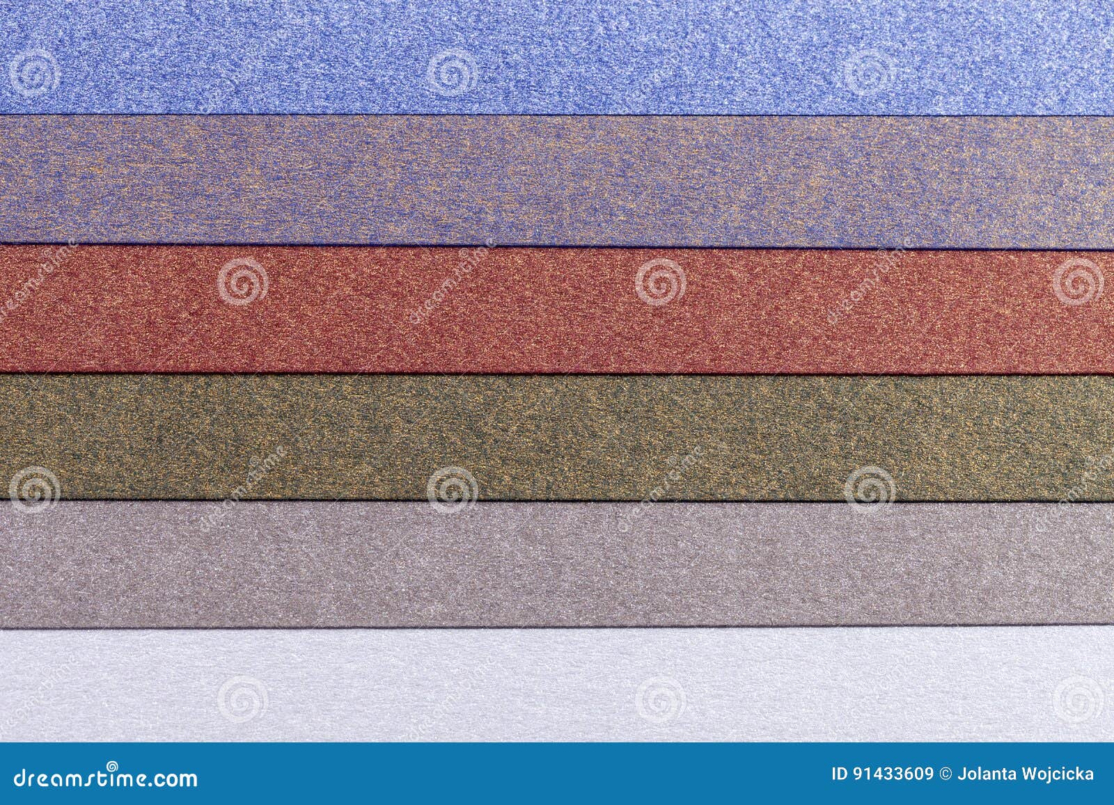 Background of Colorful Paper Parallel Horizontal Shiny Stripes Stock ...