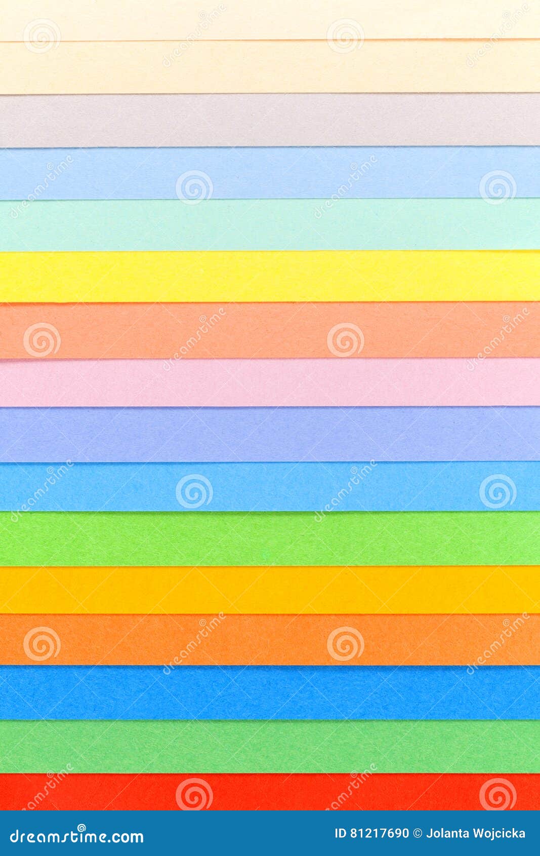 Background of Colorful Paper Parallel Horizontal Stripes Stock Photo ...