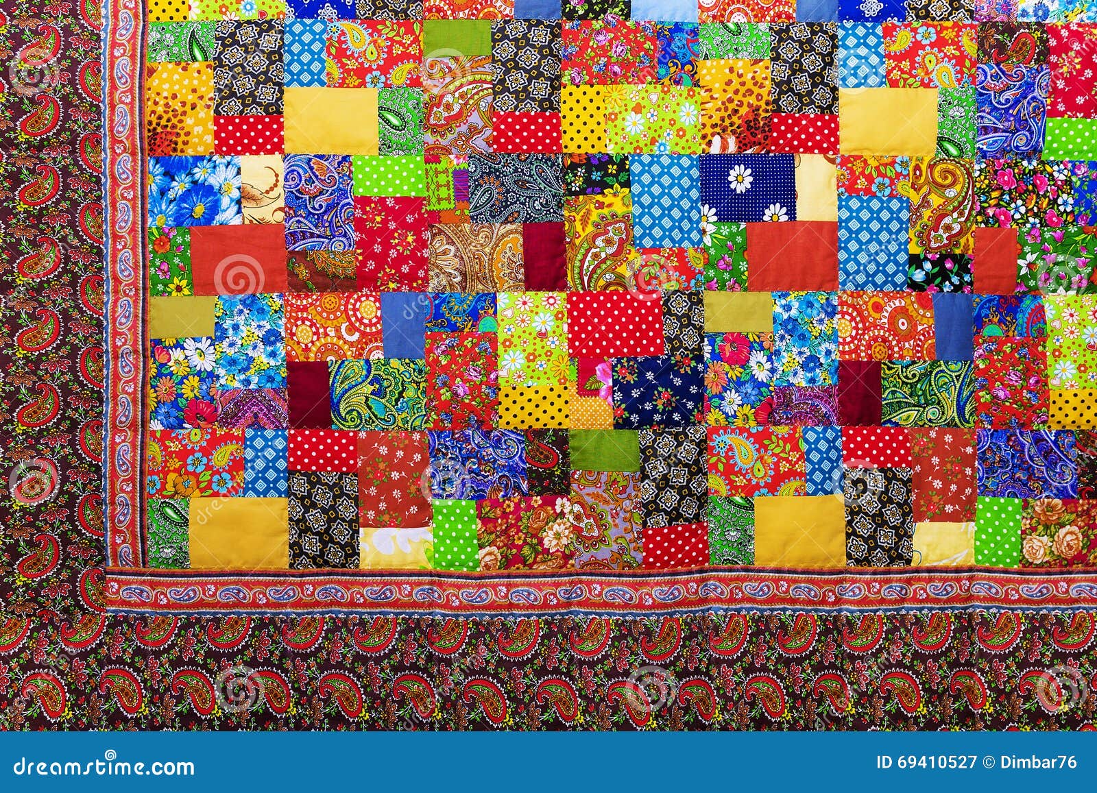 Background of Colorful Patchwork Fabrics Stock Image - Image of beautiful, designer: 69410527