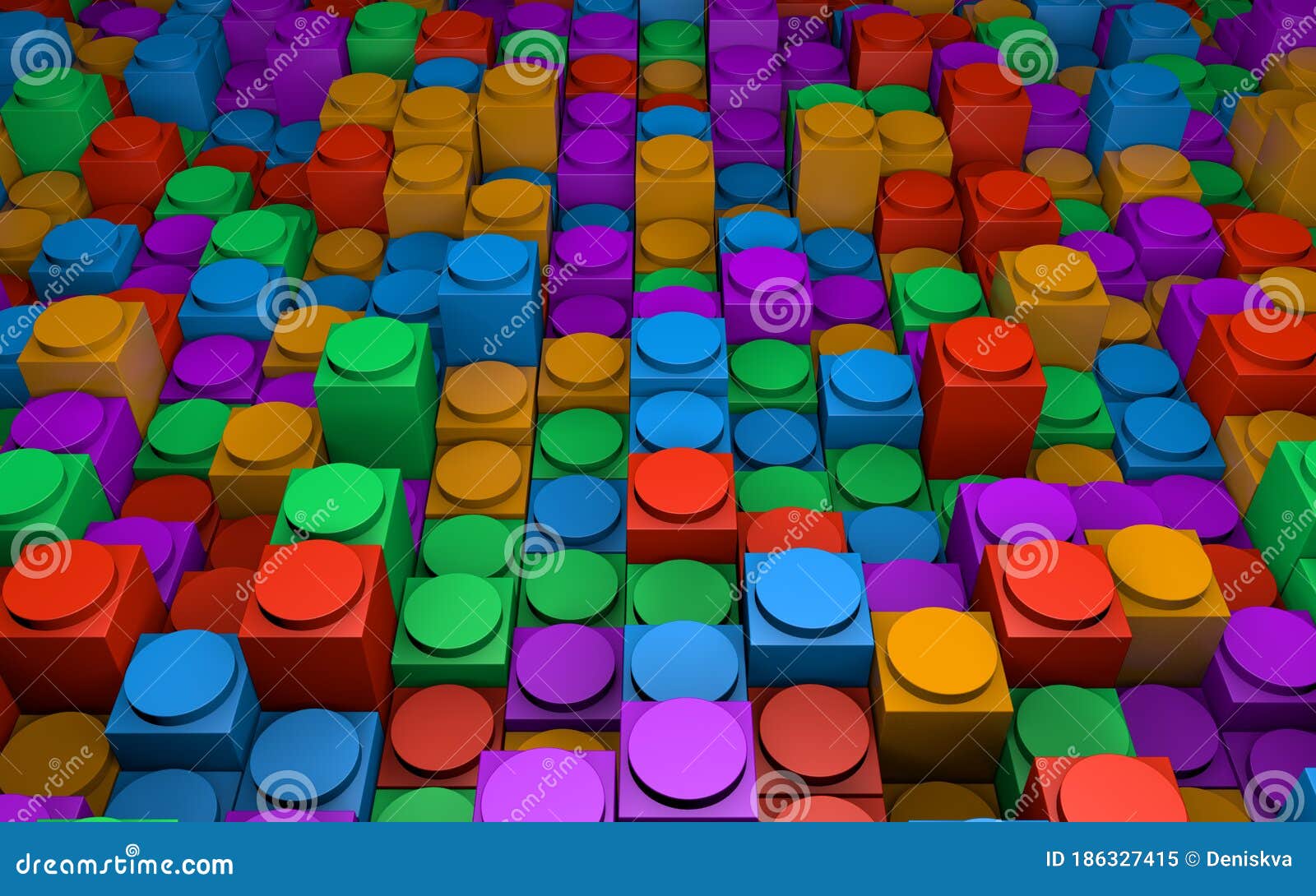 Background of Colorful Plastic Blocks Stock Image - Image of ...