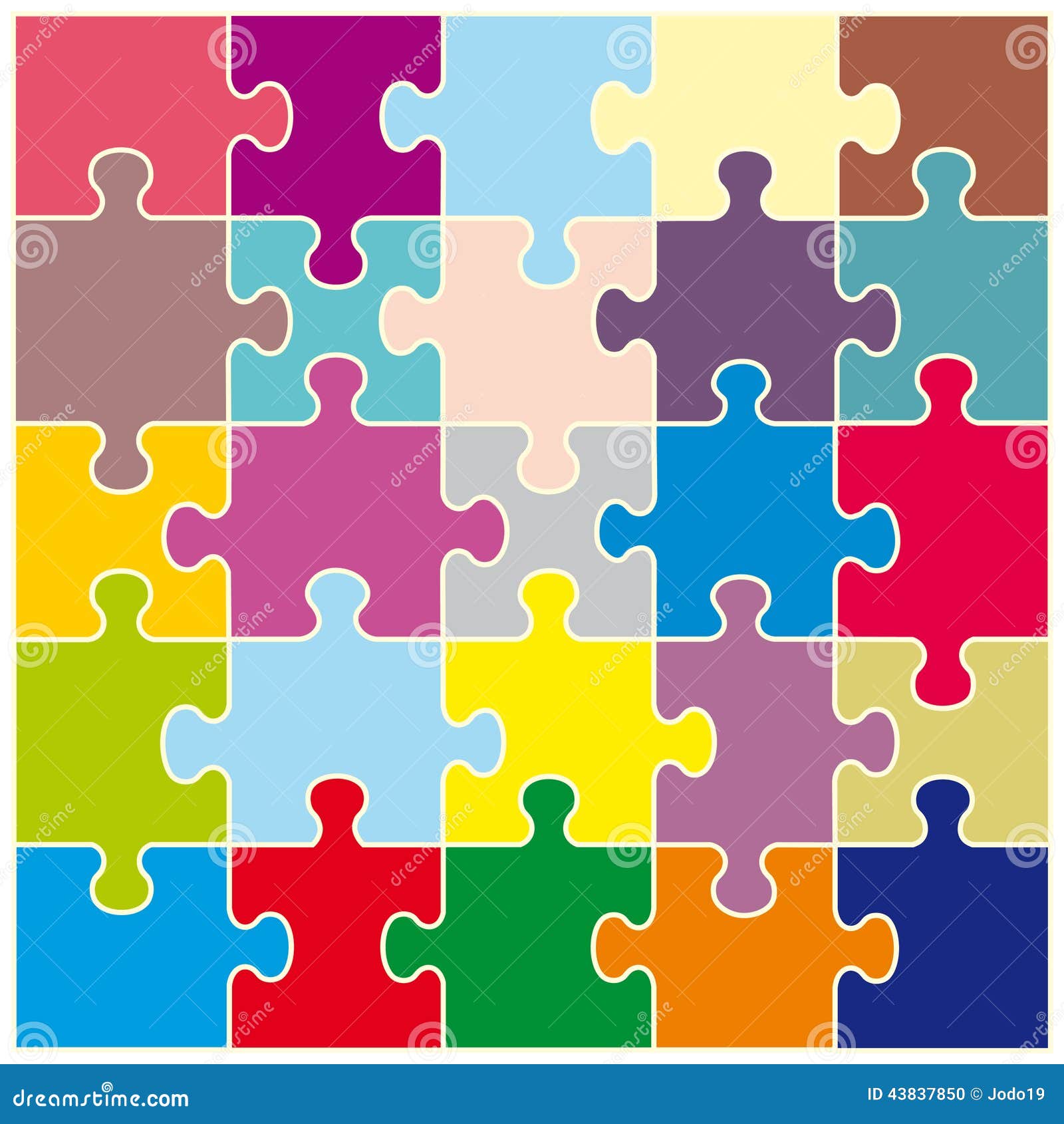 Colorful Puzzles Royalty-Free Stock Image | CartoonDealer.com #4857136