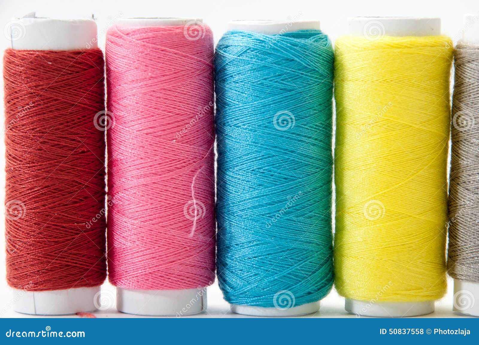 Background of Colorful Sewing Thread Stock Photo - Image of fiber ...