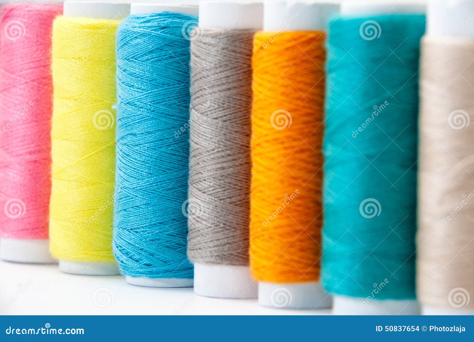 Background of Colorful Sewing Thread Stock Photo - Image of cord, fiber ...