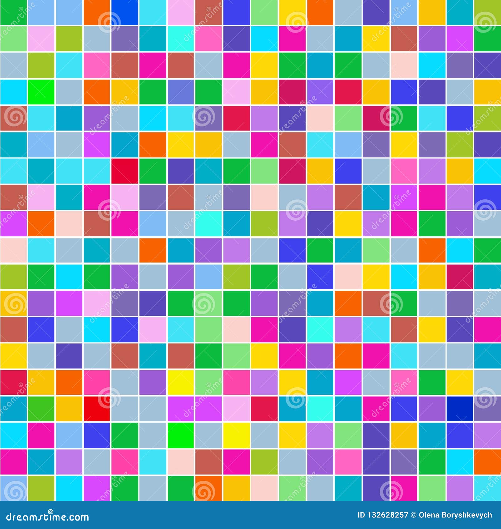 The Background of Colorful Squares of the Same Size are Evenly ...
