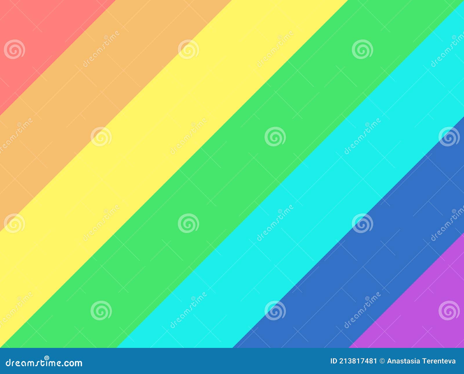 Background of Colorful Stripes. Rainbow Seven Colors Stock Vector ...