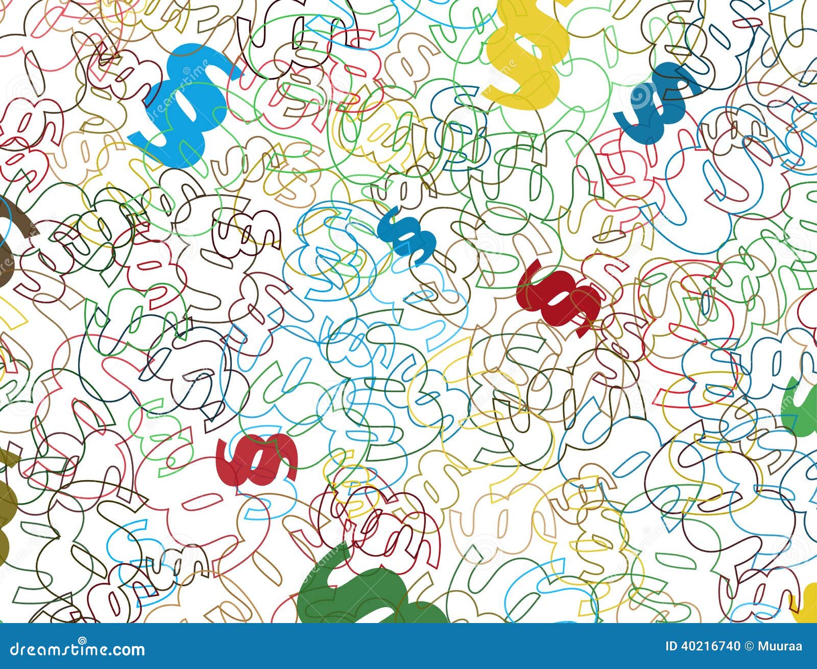 Background with Colorful Symbols of the Paragraph Stock Vector ...