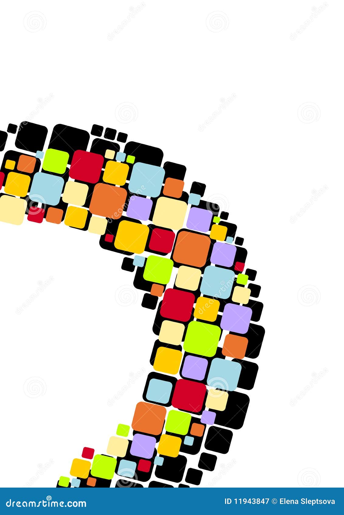 Background With Colour Squares Cartoon Vector | CartoonDealer.com #11943847