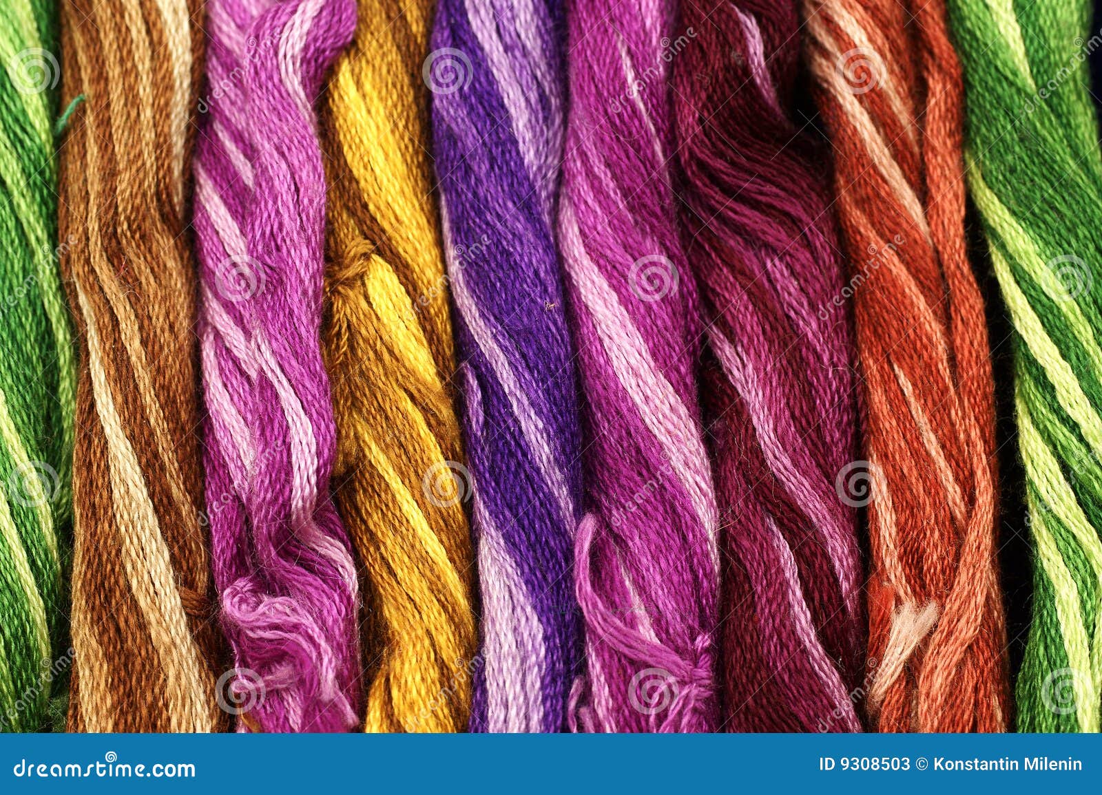 Background Of Colour Threads Stock Image - Image of embroidery, multi ...