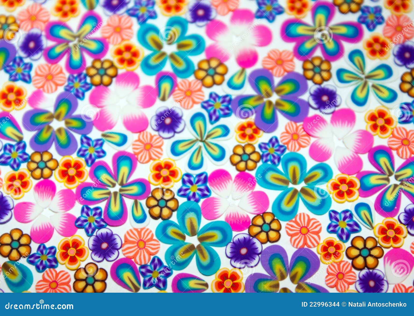 Background Coloured Small Flowers Stock Illustration - Illustration of ...