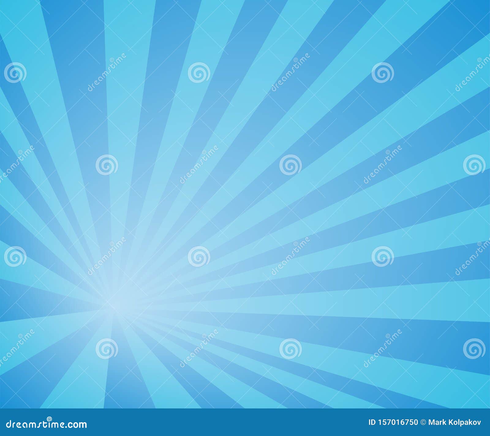 Background Comic Blue Rays, Pop Art, Vector Stock Illustration ...
