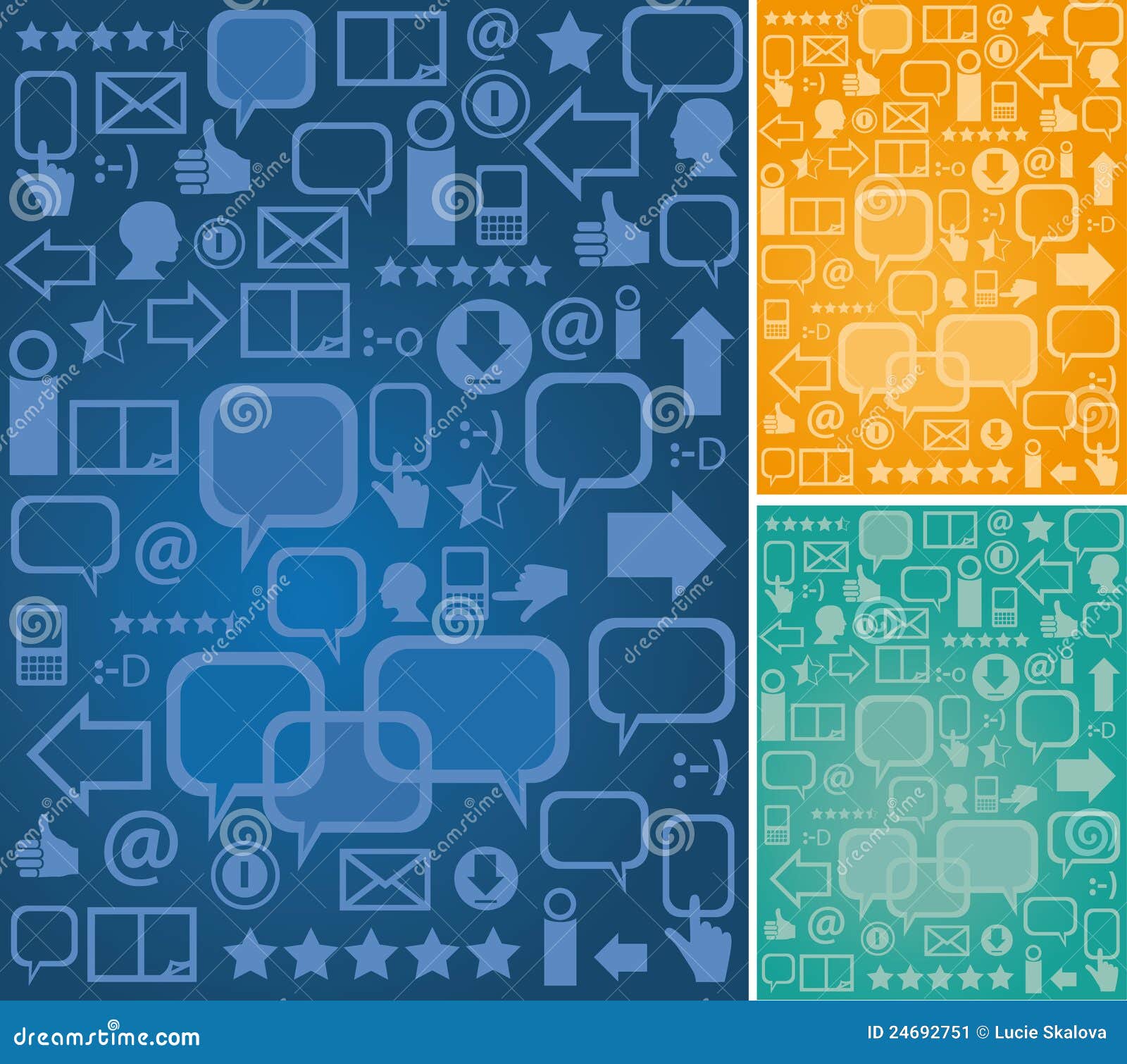 Background communication stock vector. Illustration of mobile - 24692751