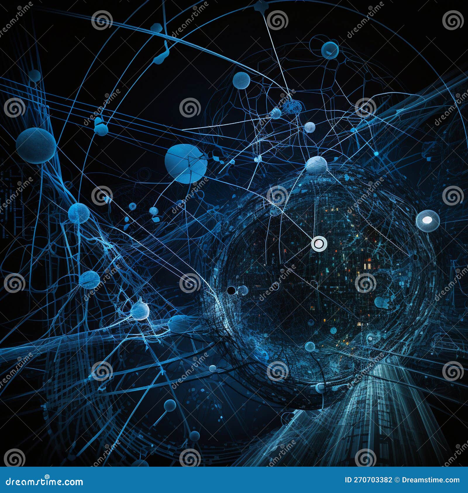 Background of Communications and Digital Networks and AI Stock ...