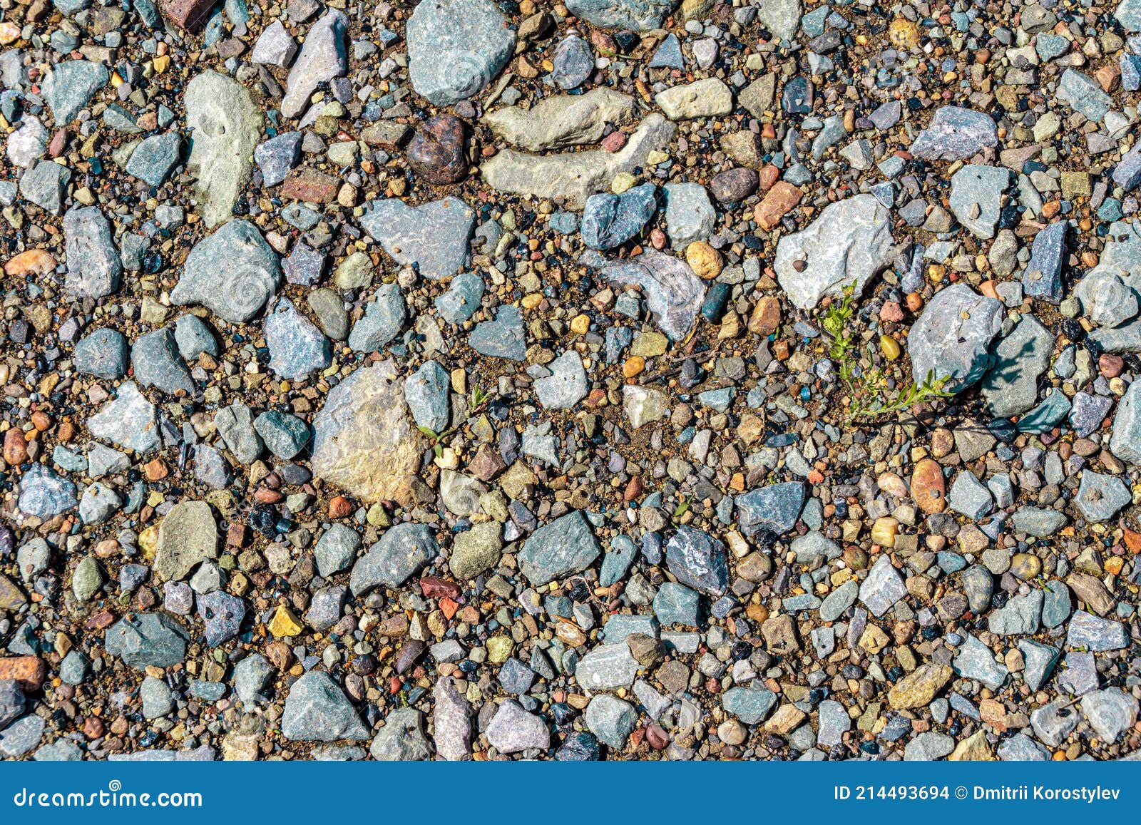 Background - a Compacted Mixture of Gravel, Crushed Stone and Sand from ...